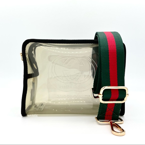 Gucci | Bags | Gucci Guilty Cosmetic Pouch To Crossbody Clear Stadium ...